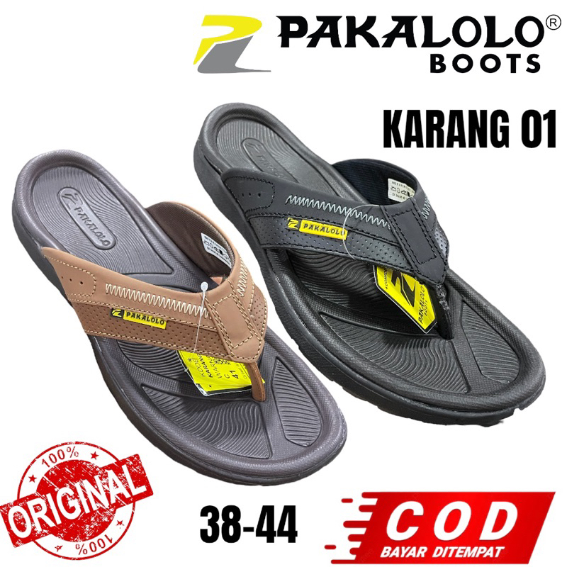 Jual Sandal Pakalolo Karang 01 Jepit Pria Kulit Asli | Shopee Indonesia