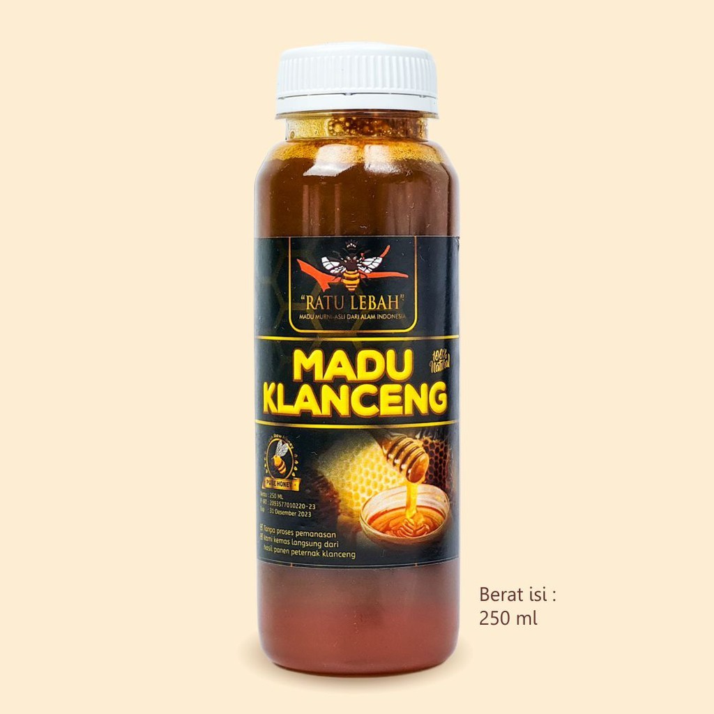 Jual Madu Klanceng Asli 250 ML Madu Lanceng Murni obat Diabetes Asam ...
