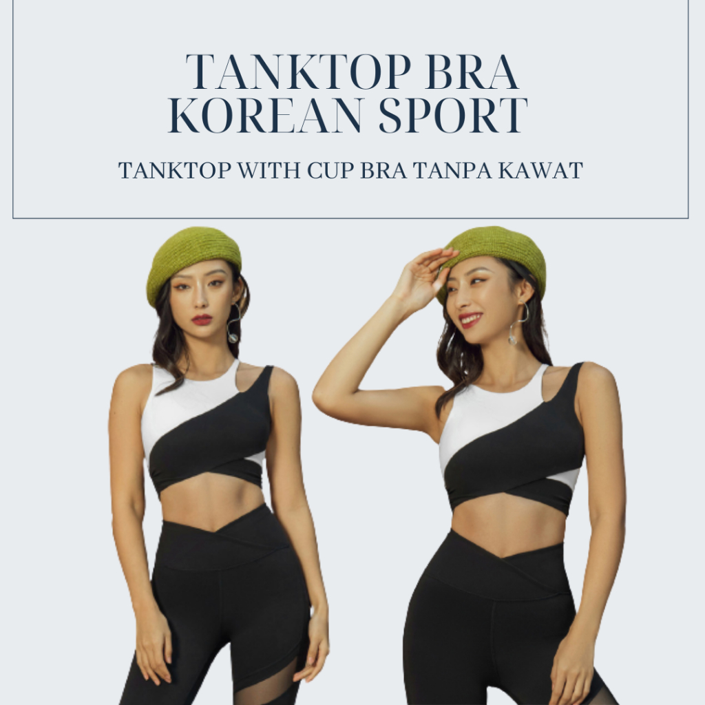 Jual Oppa Style Shop Tanktop Crop 126 Korean Sport Tanktop Sport ...