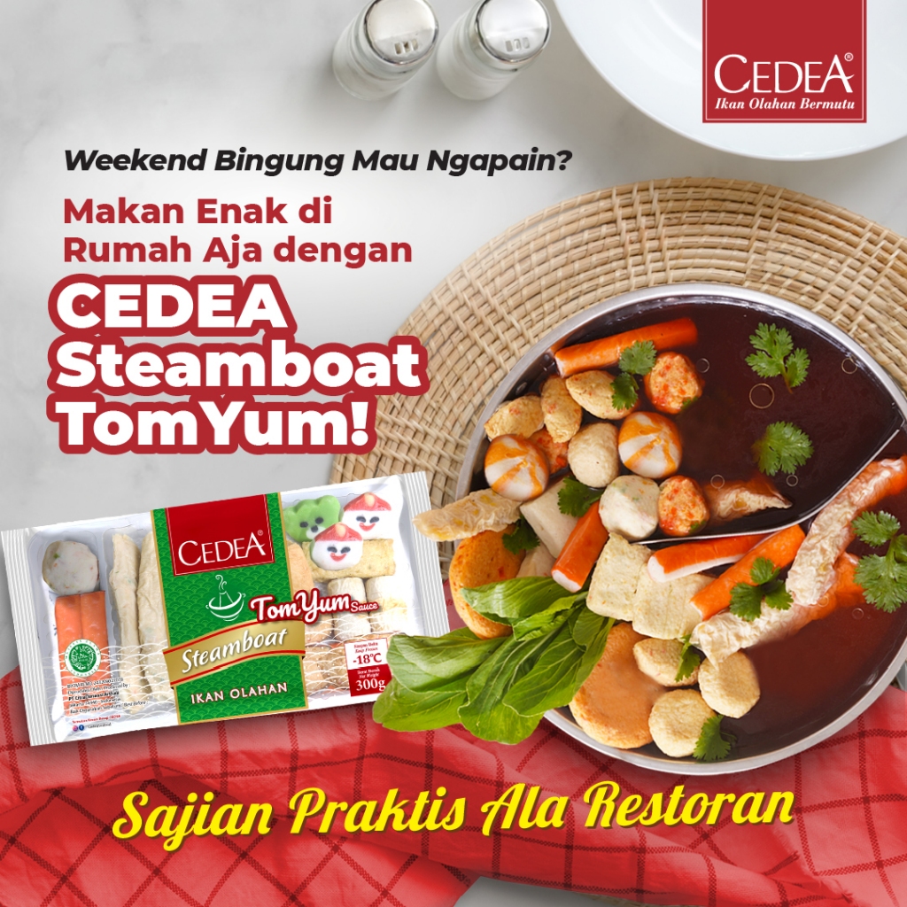 Jual Cedea Steamboat Tomyum / Dashi - Shabu shabu Paket Komplit Bakso ...