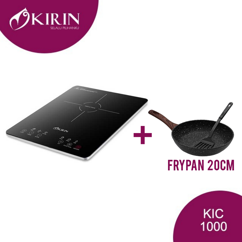 Jual Kompor Induksi Kirin KIC 1000 Portable Induction Hob KIC1000 Electric Stove Low Watt KIC ...