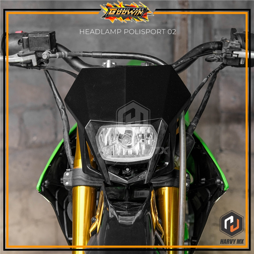 Jual Reflektor Headlamp Batok Lampu Depan HRV Polisport 02 KLX 150 ...