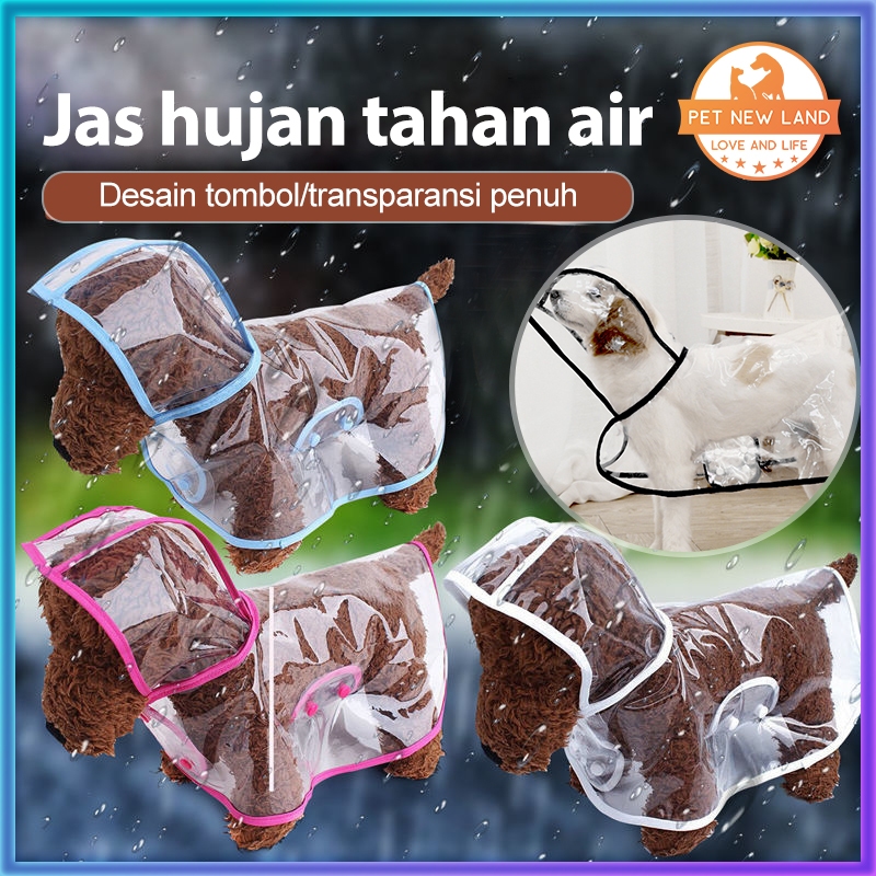 Jual Anjing Kucing Jas Hujan Transparan Anti Air Untuk Hewan Anabul ...