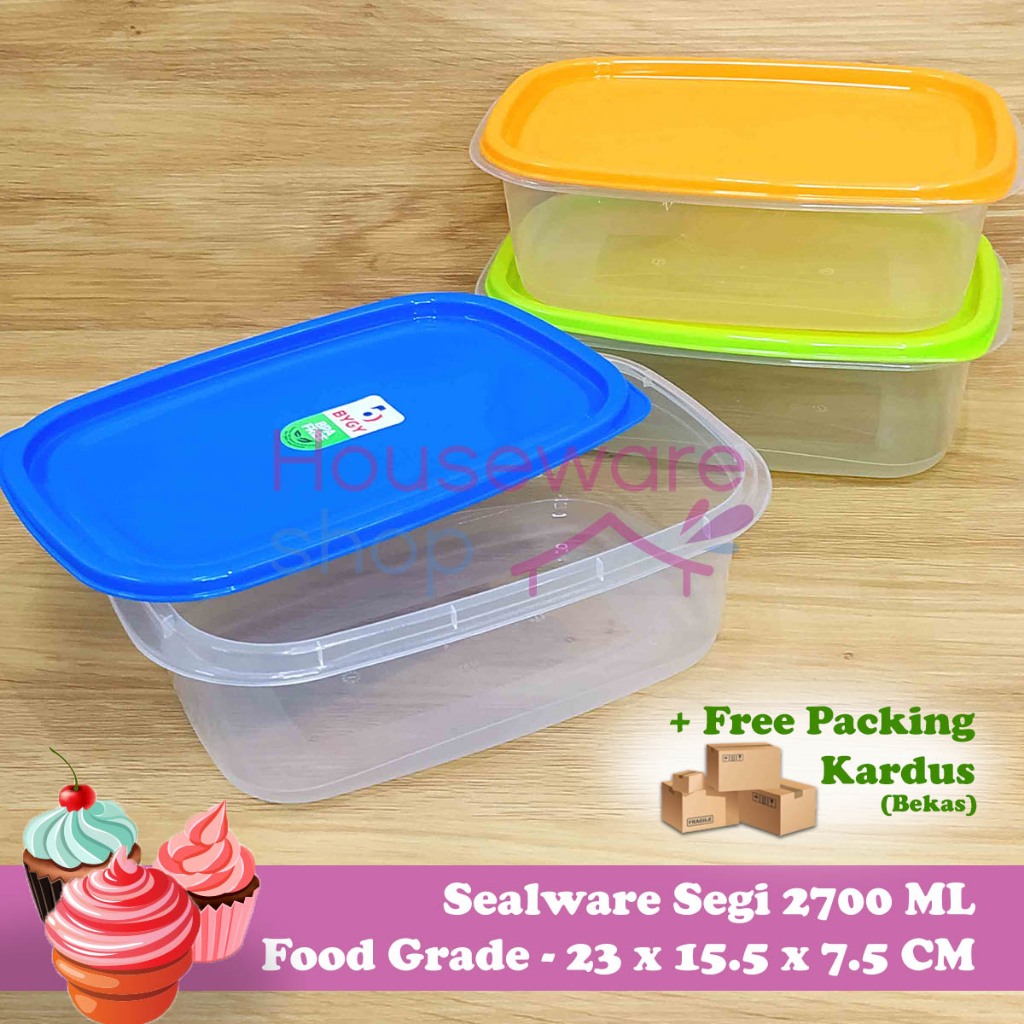 Jual Tempat Makan / Lunch Box / Sealware Aeries 2700ml - Food Grade | Shopee Indonesia