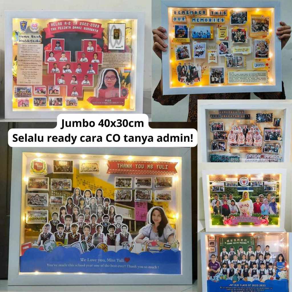 Jual Guru I Kado Guru I Scrapbook guru I 3D bingkai I Perpisahan kelas ...