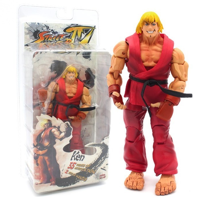 Jual Neca Street Fighter Ken Player One Costume Red Action Figure ...