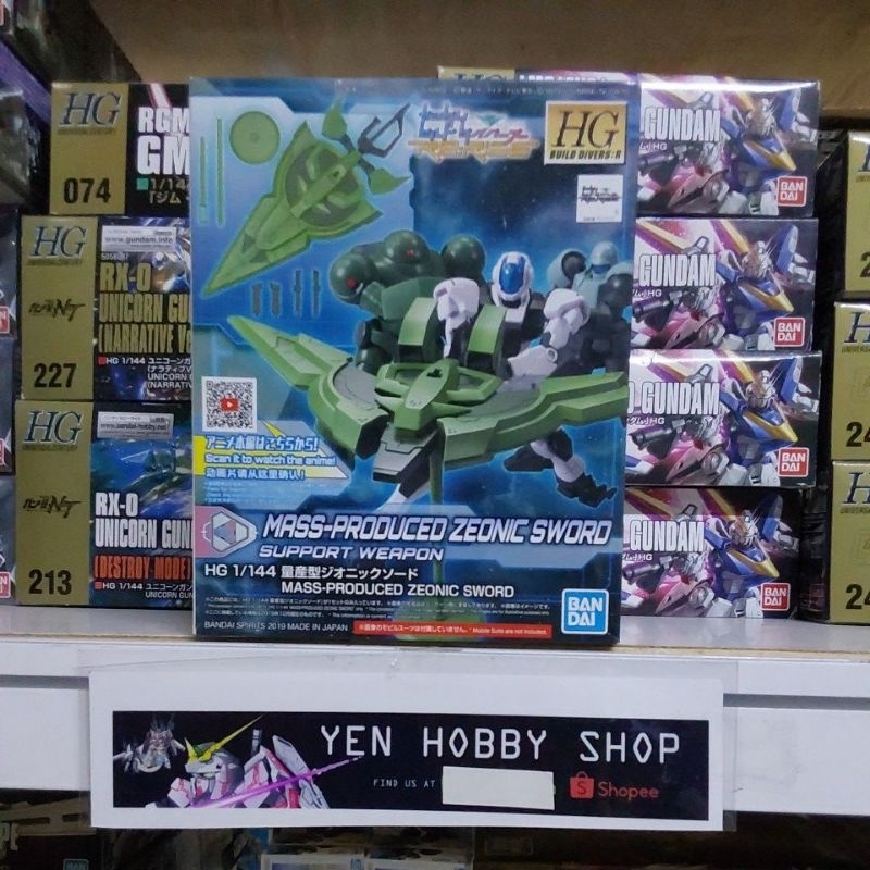 Jual GUNDAM HG012 MASS-PRODUCED ZEONIC SWORD 58826 [ORIGINAL BANDAI ...