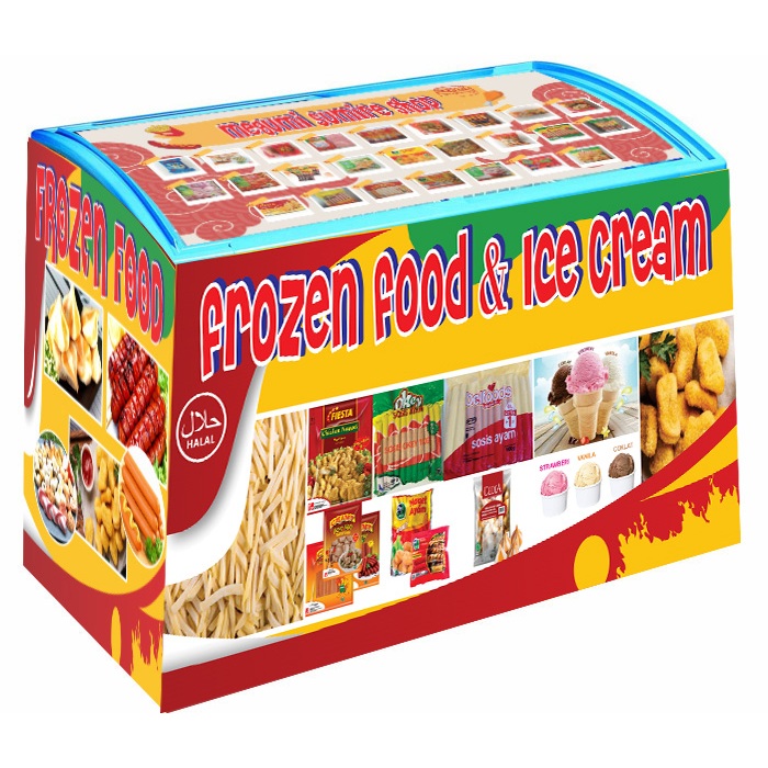 Jual Stiker Freezer kulkas frozen food makanan beku & ice cream ...