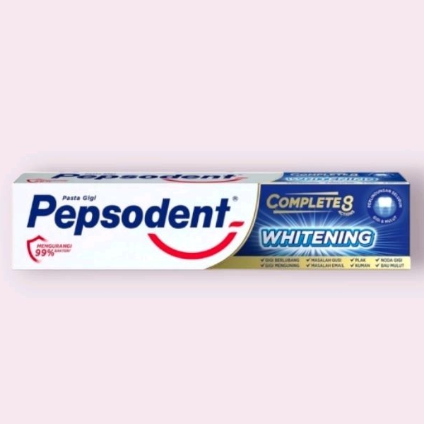 Jual Pepsodent Complete 8 Pasta Gigi Whitening 190 g | Shopee Indonesia