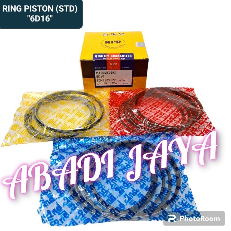 Jual RING PISTON SET FUSO FIGHTER PS190 6D16 MERK NPR STD ORIGINAL ...