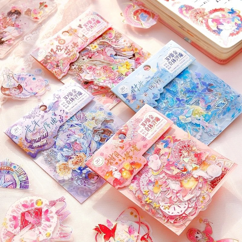 Jual sticker karakter anak lucu cantik gold foil | Shopee Indonesia