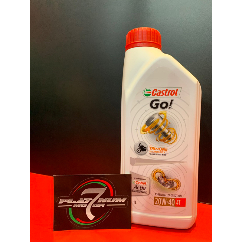 Jual OLI CASTROL GO 4T 20W-40 1L | Shopee Indonesia