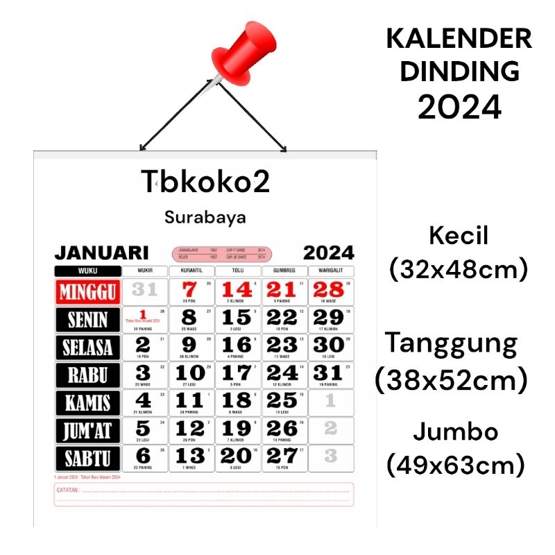 Jual PROMO KALENDER DINDING 2025 UKURAN BESAR TANGGUNG KECIL | Shopee ...