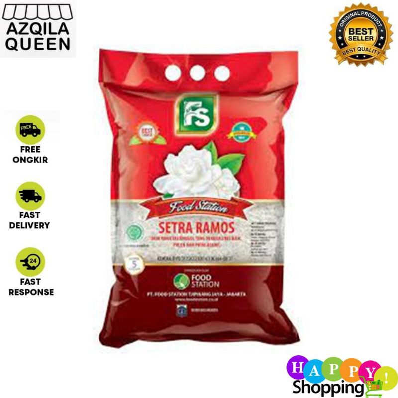 Jual Beras Food station Tjipinang Jaya Setra Ramos 5kg | Shopee Indonesia