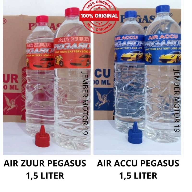Jual AIR ZUUR/ AIR ACCU PEGASUS 1500 ML/ 1,5 Liter | Shopee Indonesia