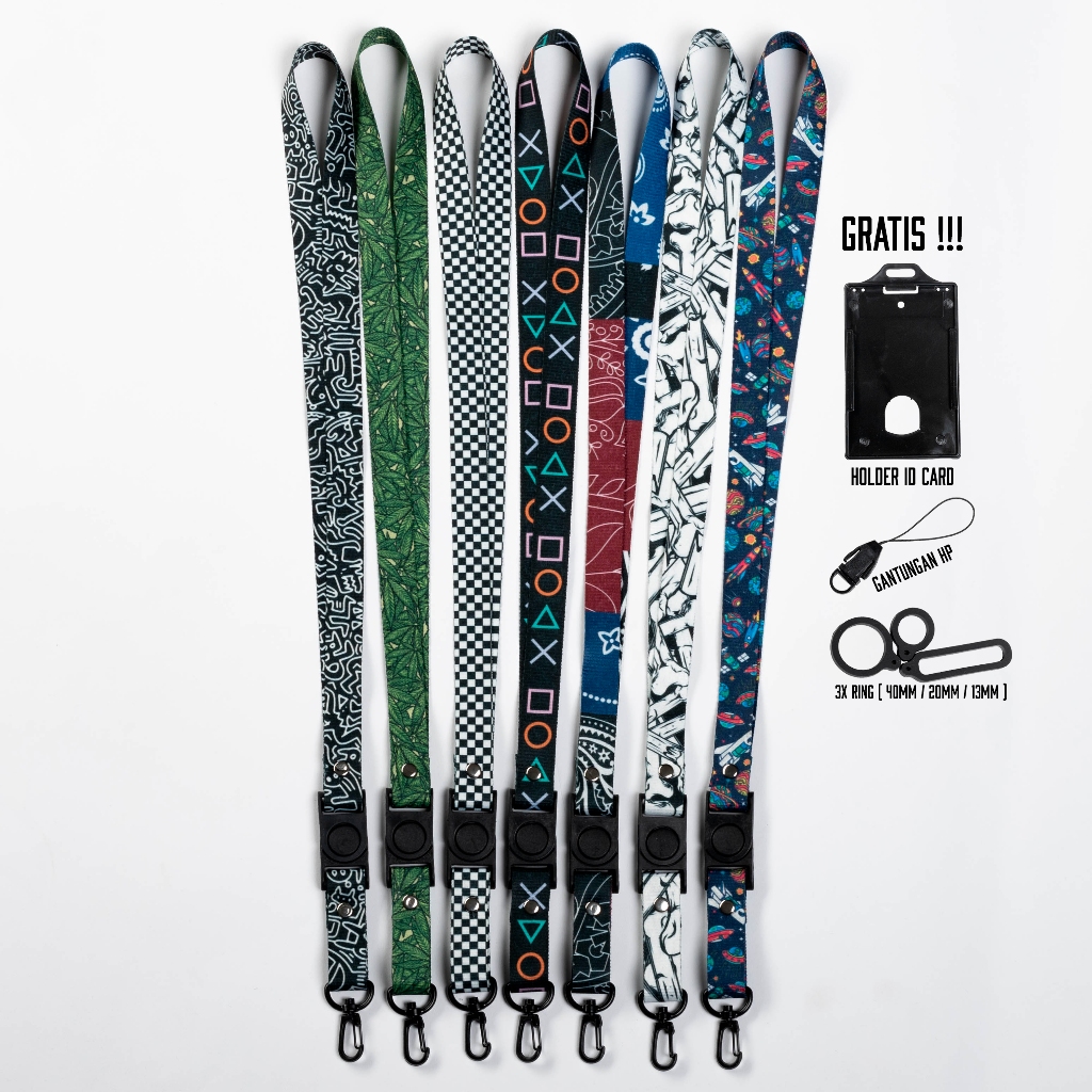 Jual Flade Studios Lanyard Premium - Tali Gantungan Keychain HP Holder ...