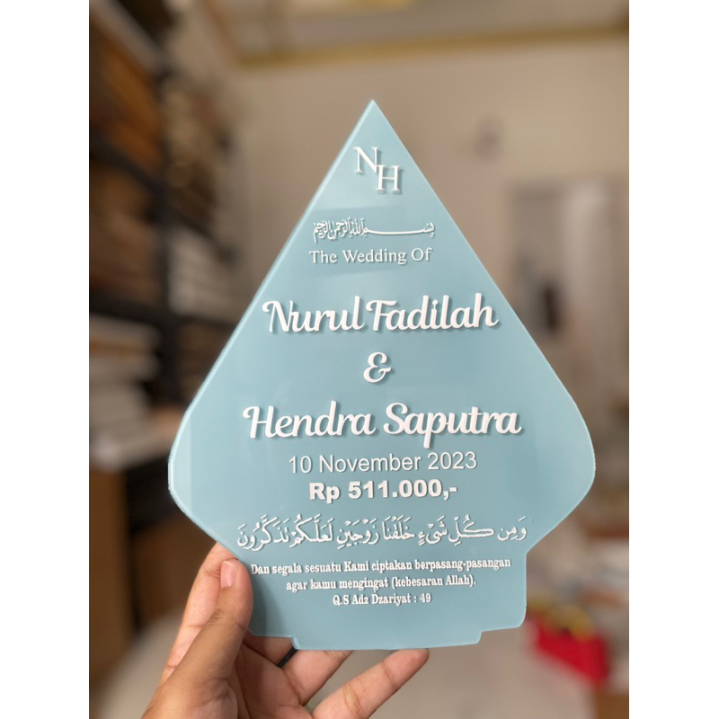 Jual Brush Laser wayang akrilik warna mahar hantaran pernikahan ...