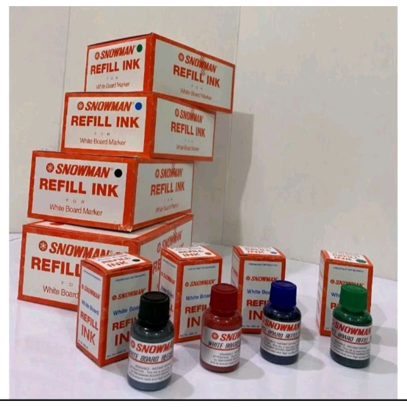 Jual Refill sepidol snowman whiteboard (Box isi 12) free buble | Shopee ...