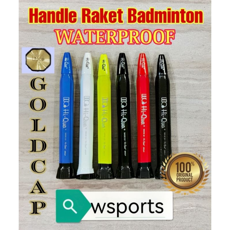 Jual Handle Gagang Handel Raket Badminton HiQua HQ WATERPROOF GOLD CAP ...