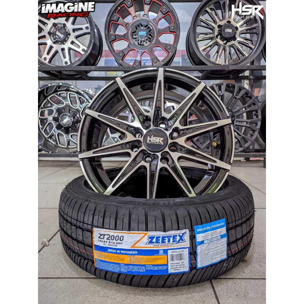 Jual Paket velg plush ban untuk wuling air ev ring 14 dan ban zeetex 155 55 R14 | Shopee Indonesia