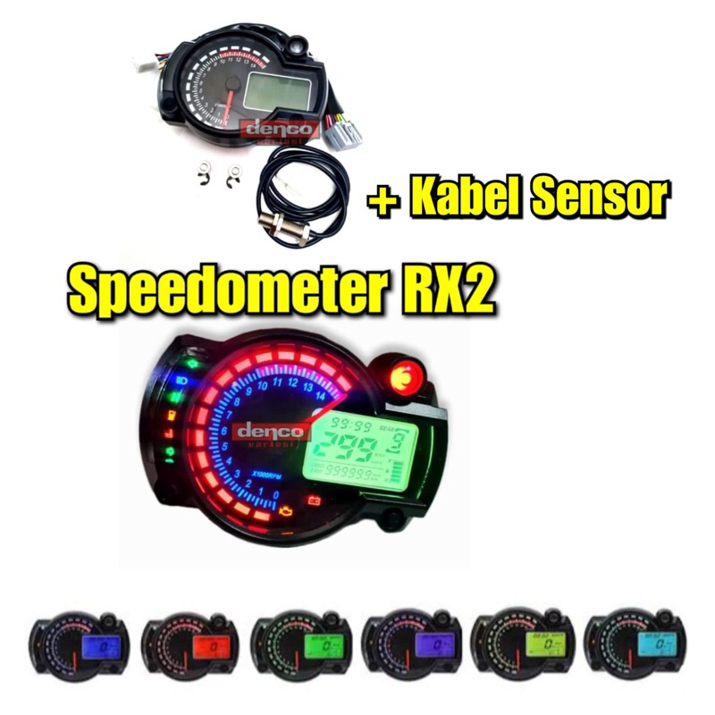 Jual Speedometer Full Digital analog Model Koso RX2N Full color ...