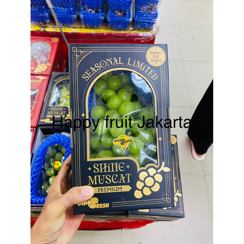 Jual Buah anggur hijau muscat Box manis tampa biji 1 kg | Shopee Indonesia