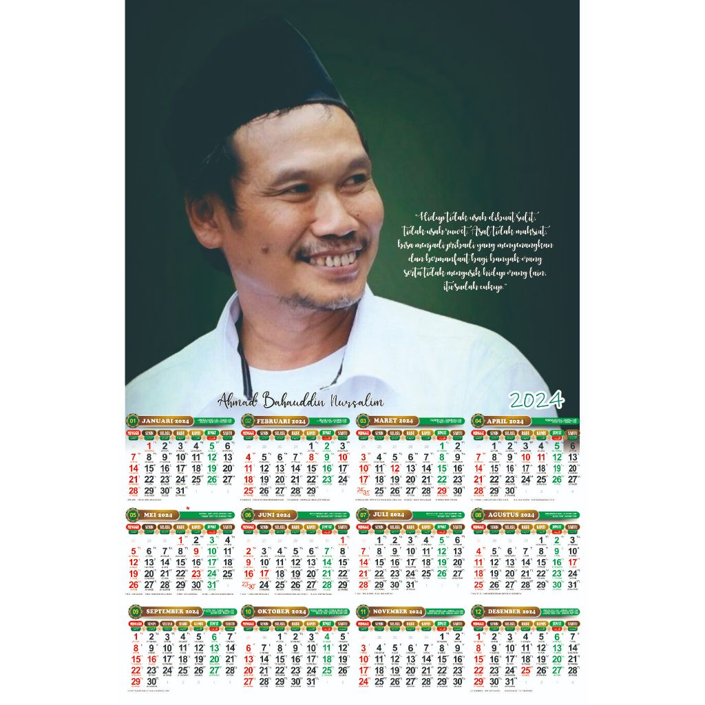 Jual Kalender ulama gus Baha | Shopee Indonesia Jual Kalender ulama gus Baha | Shopee Indonesia