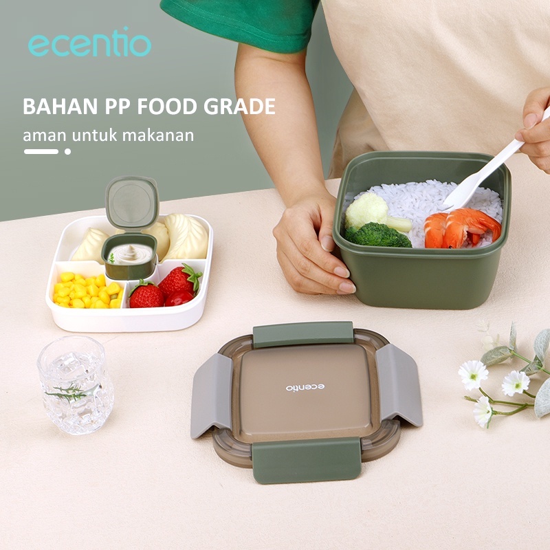 Jual Ecentio Kotak Bekal Bento Anti Tumpah 1100mL Tempat Makan Double ... Jual Ecentio Kotak Bekal Bento Anti Tumpah 1100mL Tempat Makan Double ...