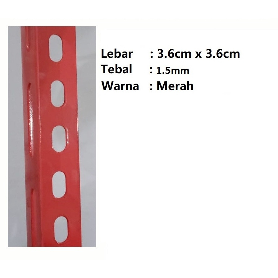 Jual Besi Siku Lubang / Tiang Besi / Tiang Siku Panjang / 2 Meter dan 3 ...
