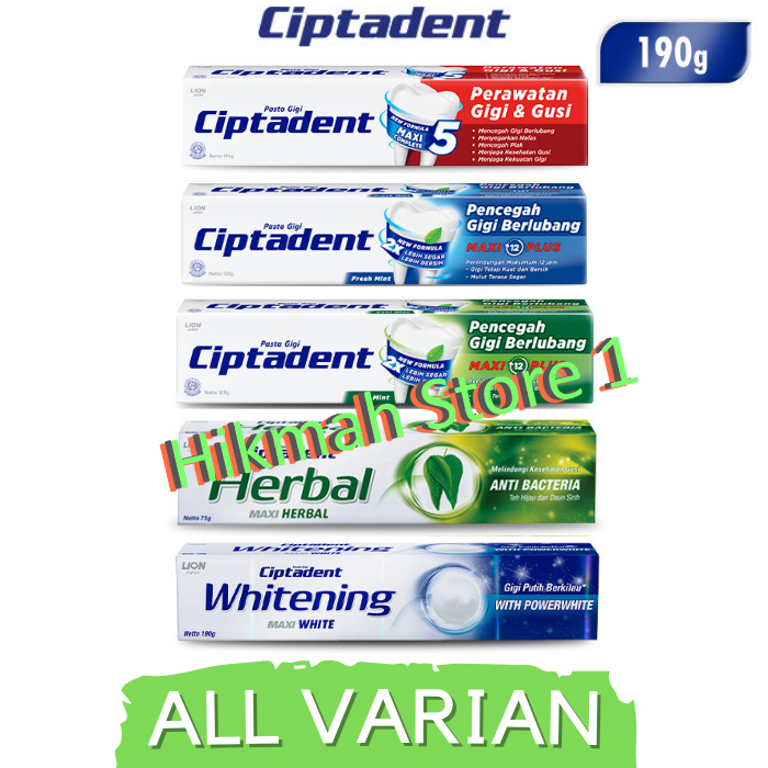 Jual Ciptadent Maxi 12 Plus Pasta Gigi Fresh Mint 190 gr | Shopee Indonesia