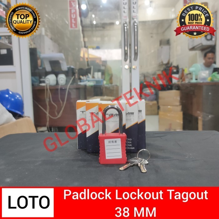 Jual Gembok Safety Padlock Lockout Loto 38 MM Gembok Safety Padlock ...