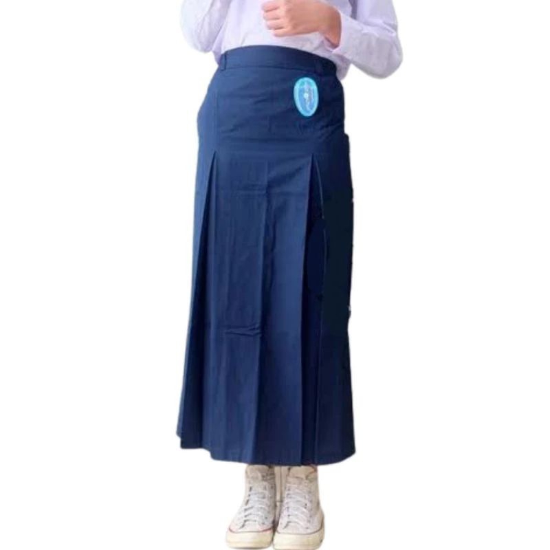 Jual ROK SPAN SMP SERAGAM SEKOLAH ROK SPAN MEKSI A BIRU SMP VRA ...