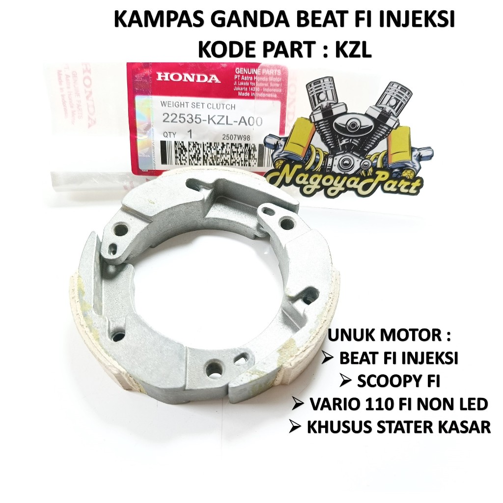 Jual kampas ganda beat fi / scoopy fi / vario 110 fi non led Stater Kasar KZL | Shopee Indonesia