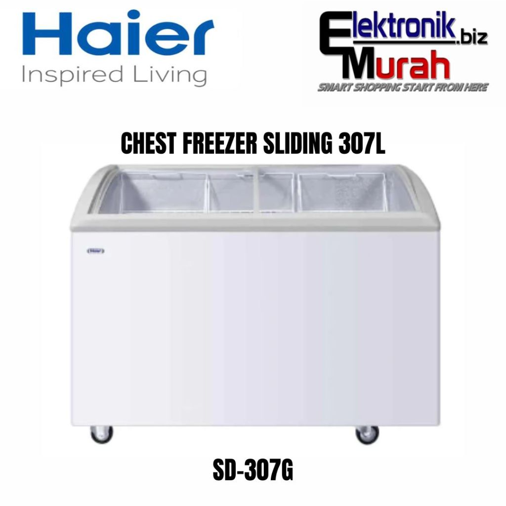 Jual Haier SD-307G Chest Freezer Sliding / Freezer Box 307 Liter ...