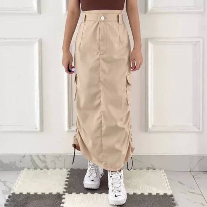 Jual Rok Cargo terbaru/Cargo Skirt Wanita | Shopee Indonesia