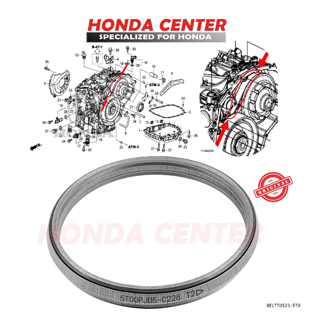 Jual Bel Belt Sabuk Baja Transmisi Cvt Mobil Honda Brio Mobilio Brv Hrv ...