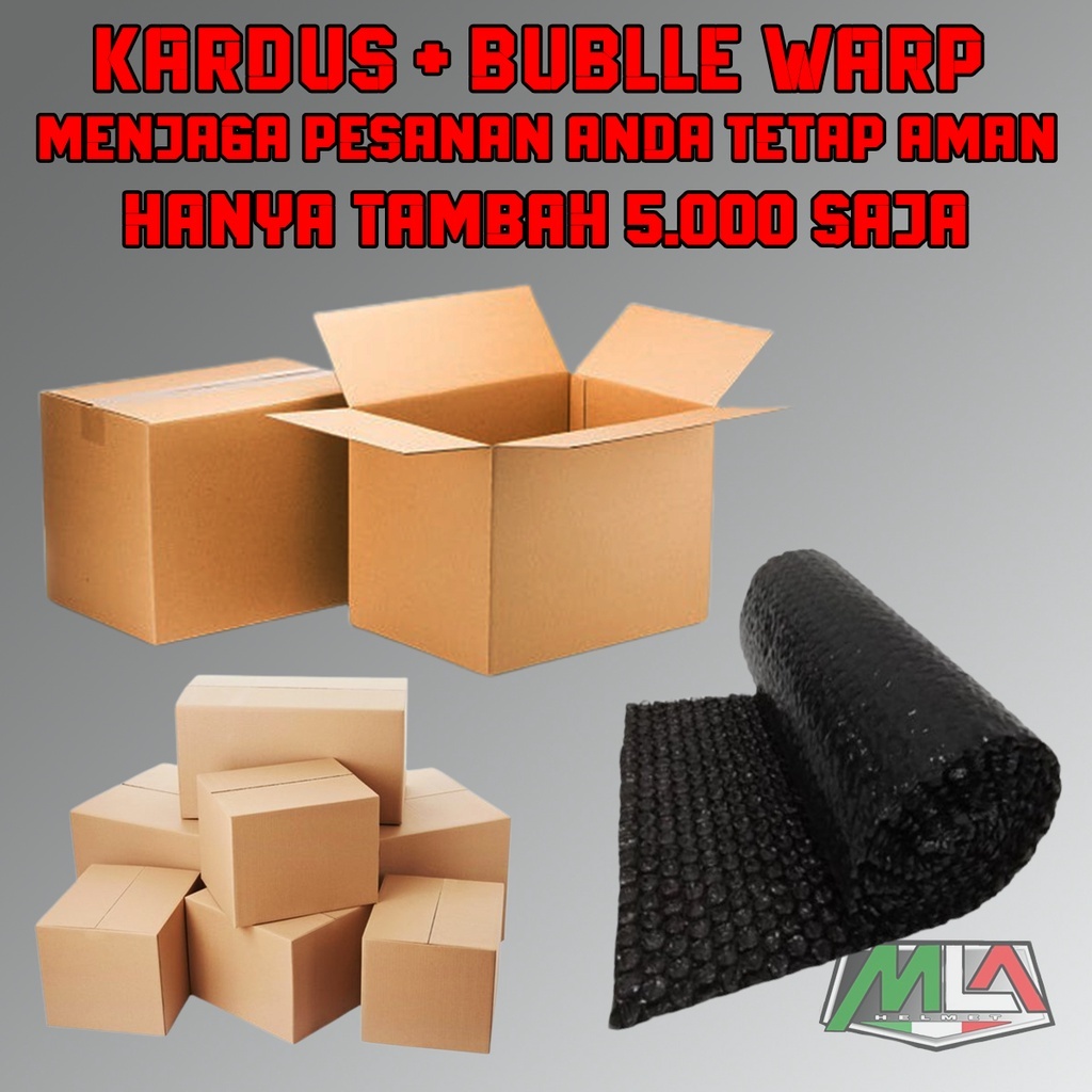 Jual BOX DUS PACKING + BUBLLE WARP TAMBAHAN PACKINGAN HELM BARANG YANG ...