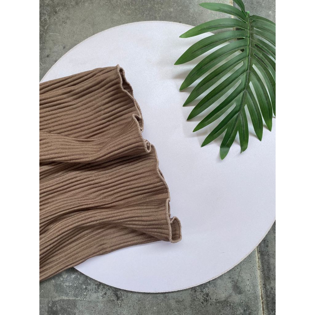 Jual 𝐀𝐃𝐁 Wavy Pleats Skirt / Rok Plisket wavy / Rok Plisket Lidi / Rok Wavy / Rok Span Wavy ...