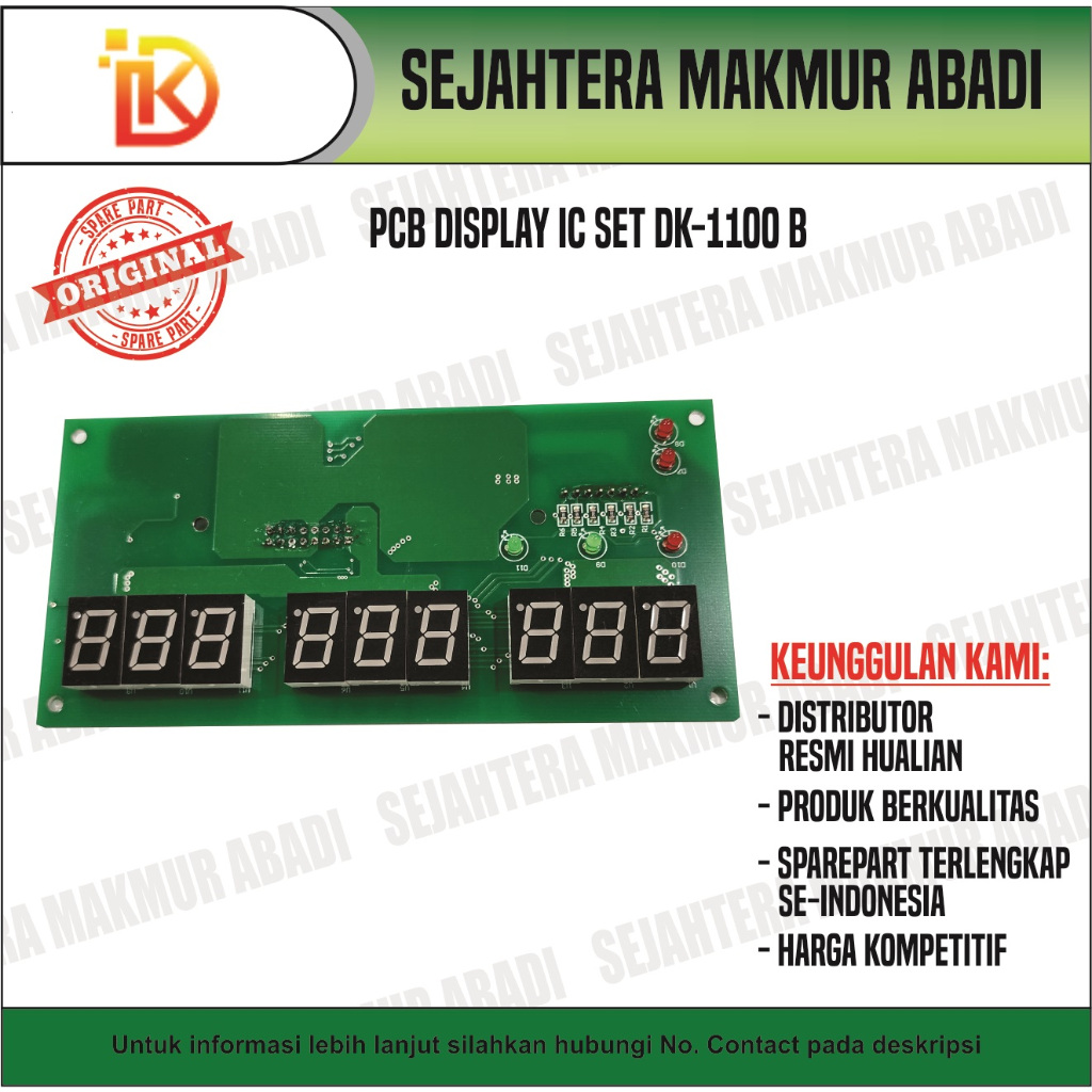 Jual Pcb Lcd Display Coding DK - 1100 A/B Merek DIkai | Shopee Indonesia