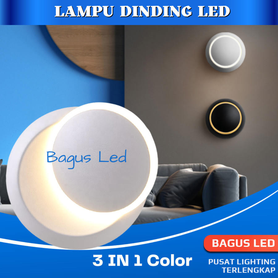 Jual Lampu Dinding Wall Lamp LED Lampu Modern Minimalis Moon Light ...