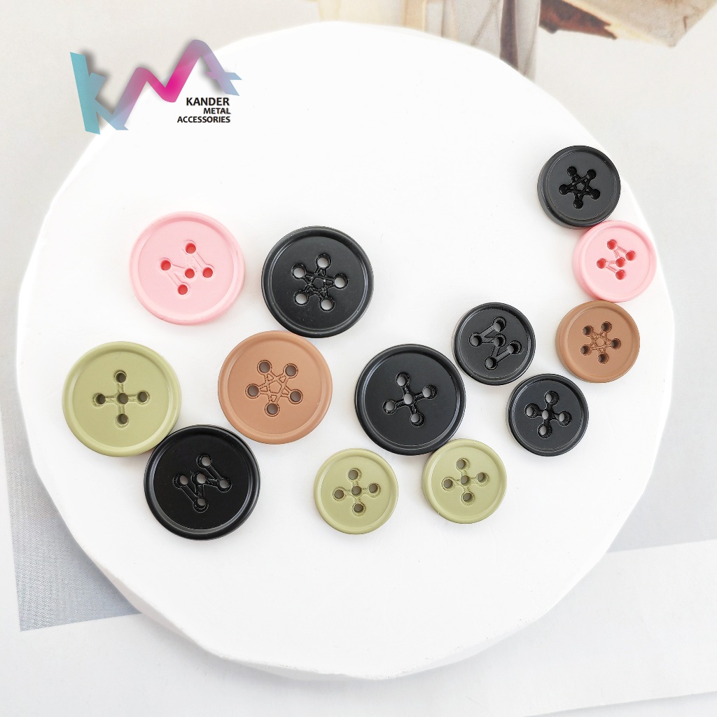 Jual KANDER Resin Button Colorful Kancing Hias Kemeja Gamis SZ-0496 ...