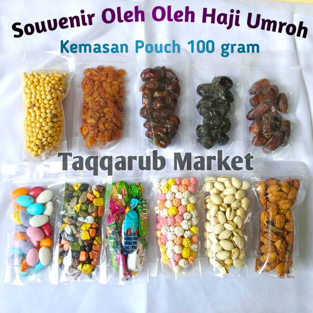 Jual ANEKA MAKANAN TIMUR TENGAH SNACK POUCH ALL VARIAN OLEH OLEH HAJI ...