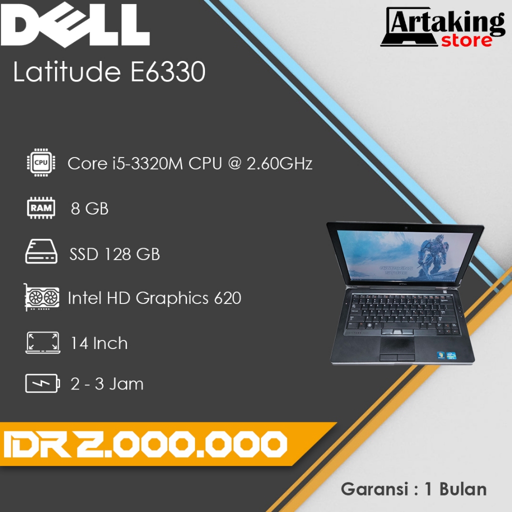 Jual Dell Latitude E6330 - Core i5 - Ram 8 gb | Shopee Indonesia