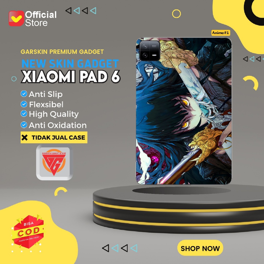 Jual Garskin Skin Xiaomi Pad 6 Garskin Premium Motif Anime Bisa Custom ...