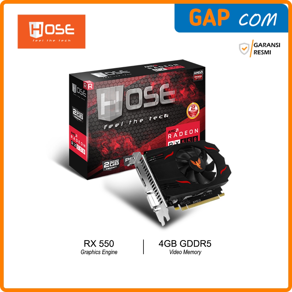 Jual VGA Hose AMD Radeon RX 550 2GB/4GB GDDR5 128Bit - VGA RX550 ...