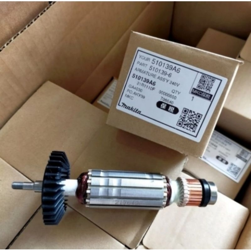 Jual ARMATURE ANGKER GA4034 MESIN GURINDA TANGAN 4" GA 4034 ORIGINAL ...