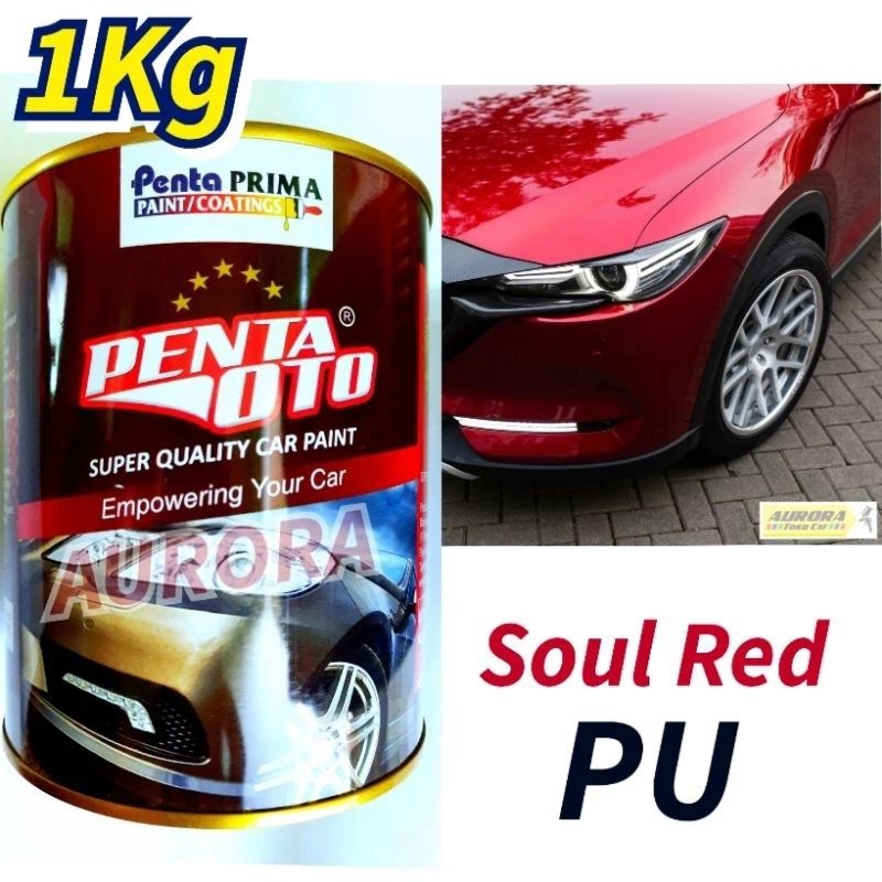 Jual Cat Merah Metalik PU Penta Oto Soul Red CX5 Metallic Mazda 1kilo ...