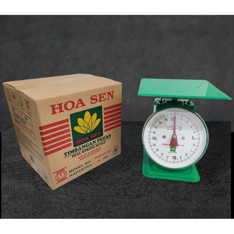 Jual Timbangan Duduk 20 Kg/ Jarum / Besi / Manual Merk HOASEN Made In Vietnam Original | Shopee ...