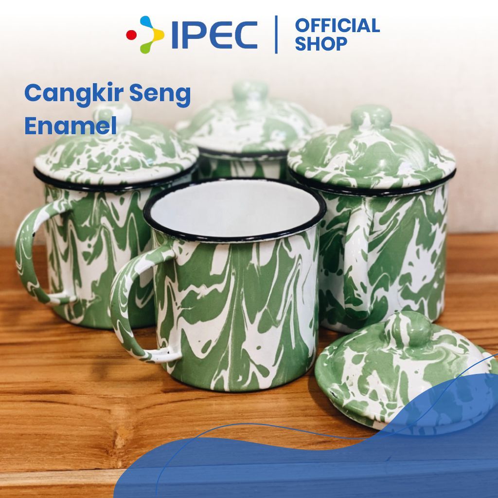 Jual Cangkir Enamel Jadul 9cm/Gelas Mug Enamel Seng Kaleng Blirik Jadul ...