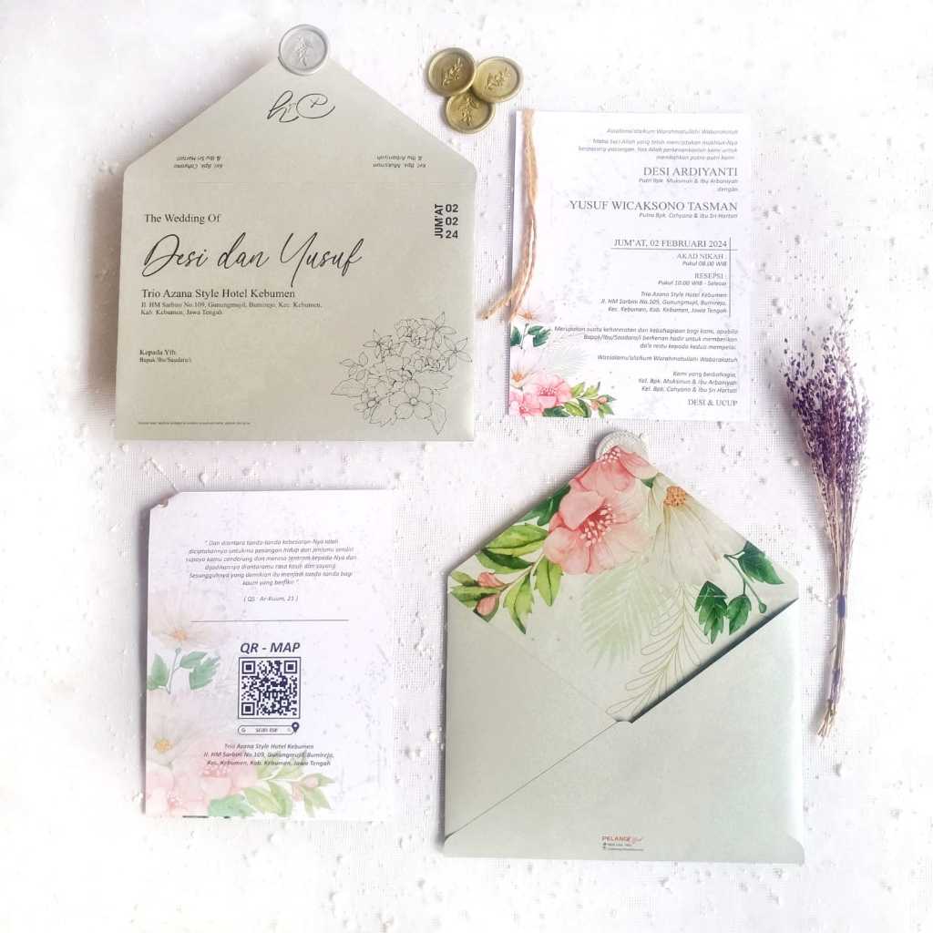 Jual UNDANGAN SOFTCOVER AMPLOP SILVER | WEDDING INVITATION AESTHETIC ...